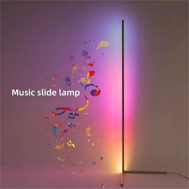 Smart Color Floor Lamp with Music Sync 16 Million Color Changing Stand ...